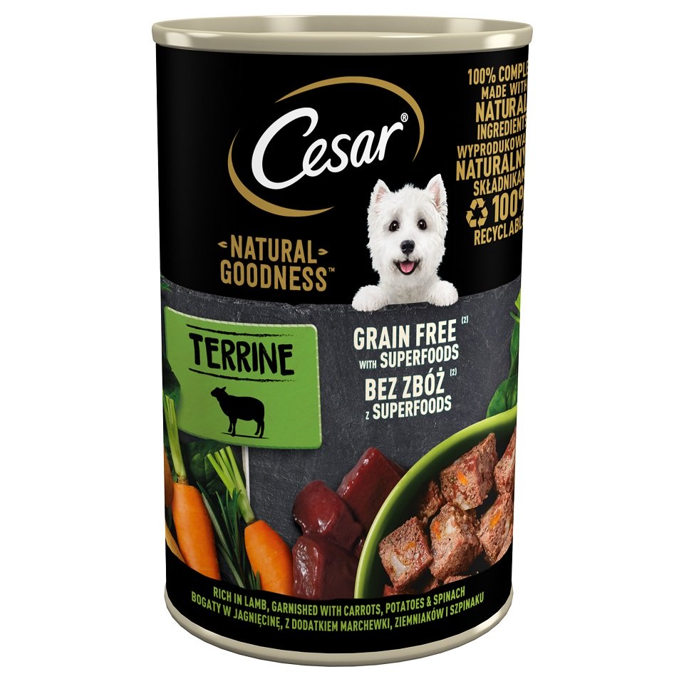CESAR Natural Goodness in Terrine 400g rijk aan lamsvlees met wortelen ...
