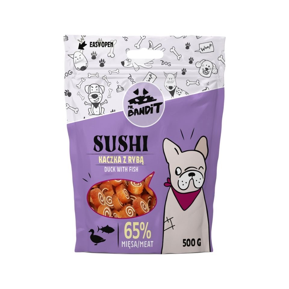 MR.BANDIT Sushi Eend met Vis voor honden 500 g :: Hond :: Hondenvoer en ...