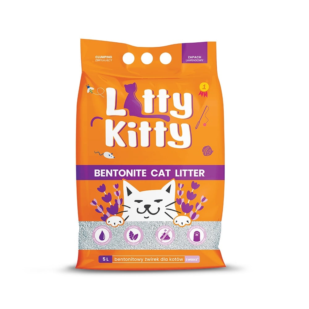 LITTY KITTY Bentonite Lavendel-Bentonit-Sand 5 l (4 kg) :: Kat ...